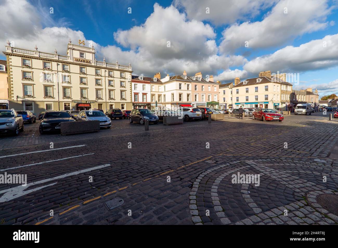 Kelso town centre in the Scottish Borders, Scotland, UK Stock Photo - Alamy