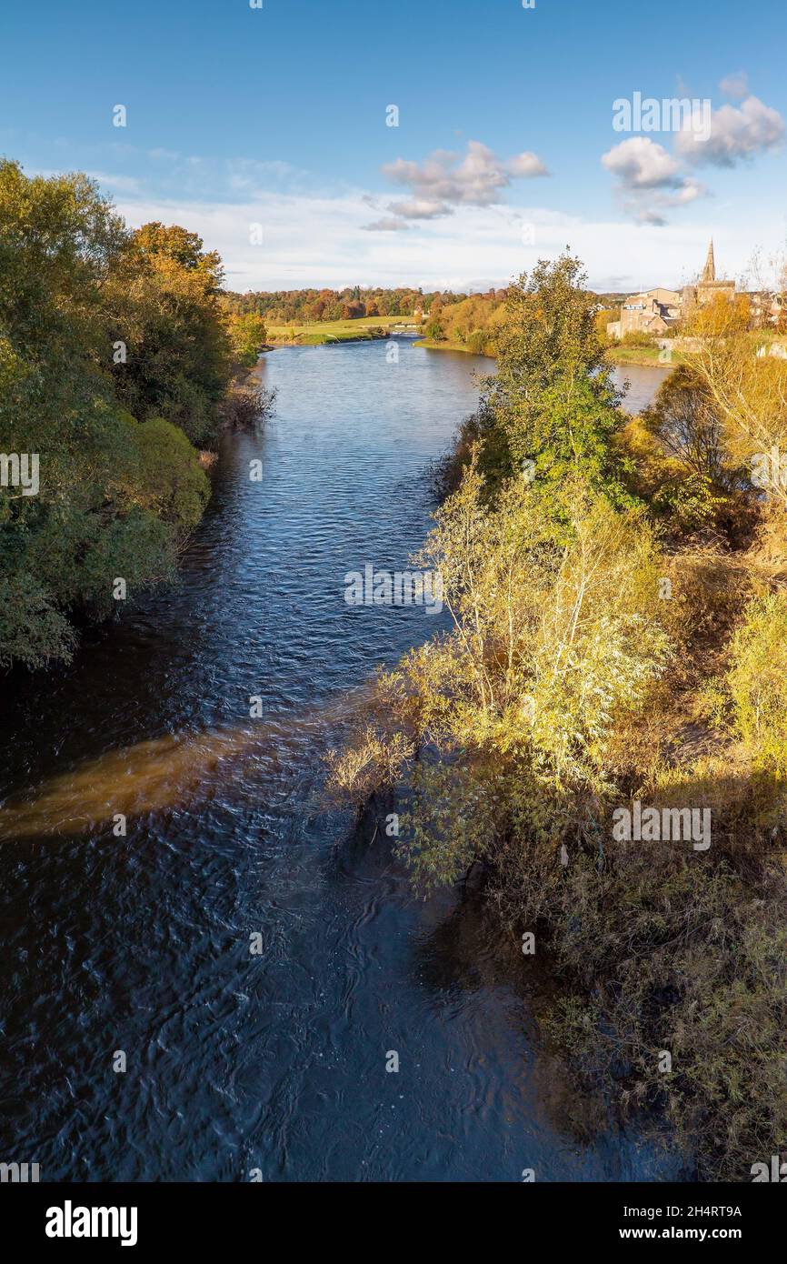 River Tweed in Kelso, Scottish Borders, Scotland, UK Stock Photo - Alamy