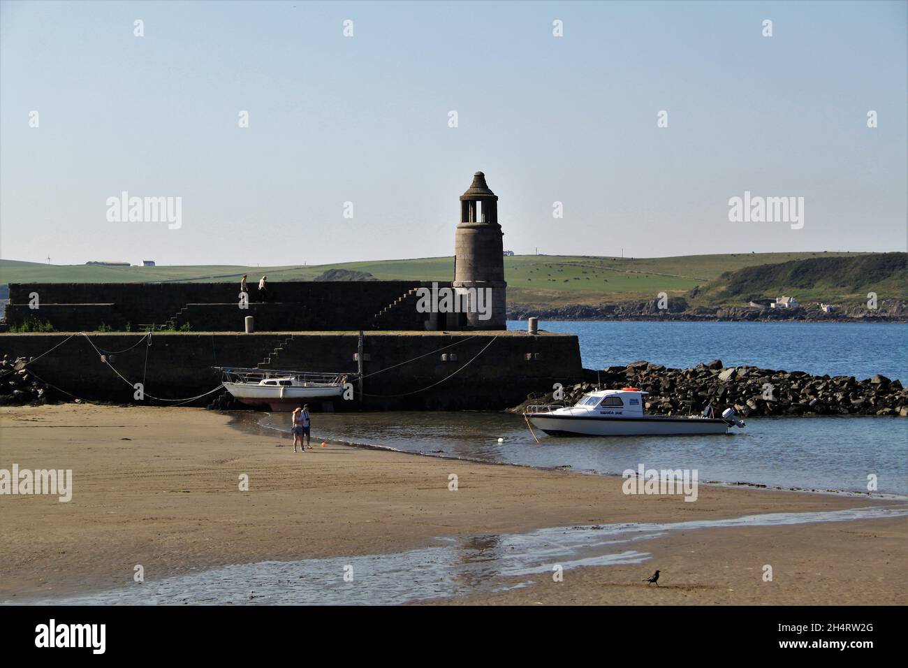Logan Lighthouse - Scotland Stock Photo - Alamy