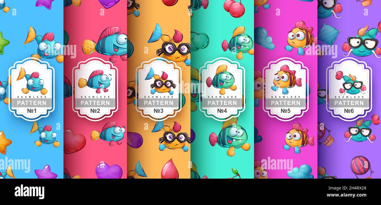 Cartoon character fish hi-res stock photography and images - Alamy