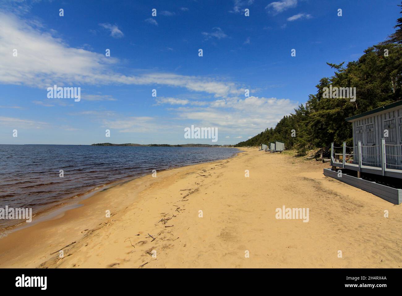 plage lac st-jean 2 Stock Photo - Alamy