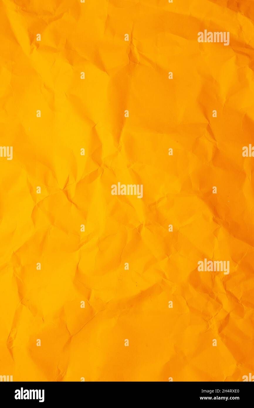 Yellow paper texture background. Crumpled paper abstract shape ...