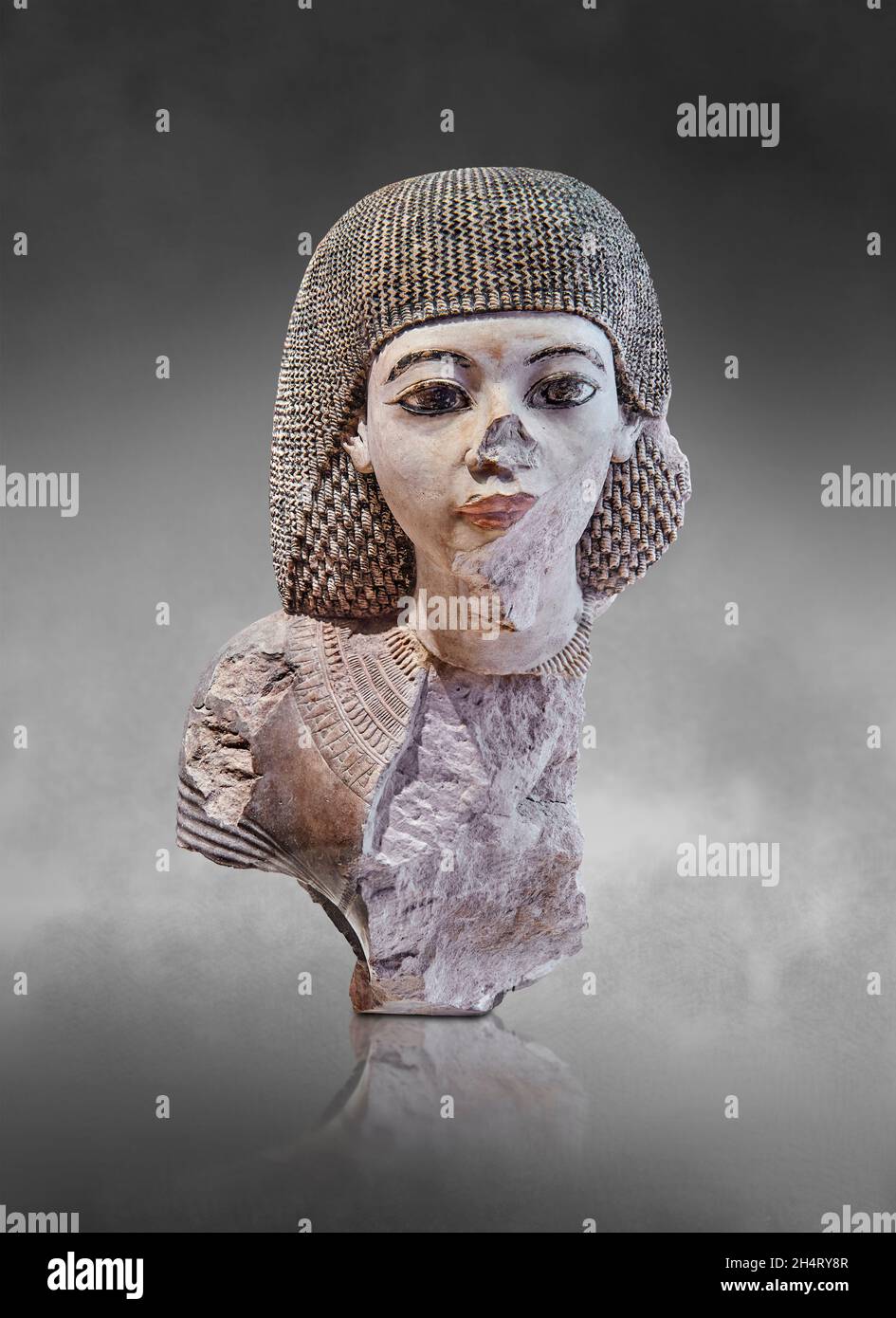 Egyptian statue sculpture fragment of Royal scribe Meniou, 1550-1292 BC ...