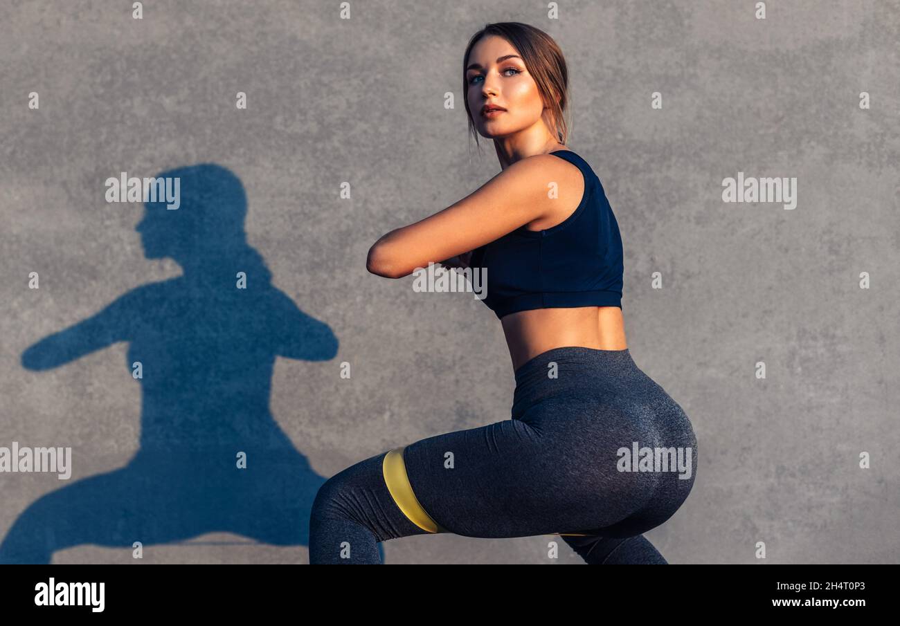 Muscular woman buttocks hi-res stock photography and images - Alamy