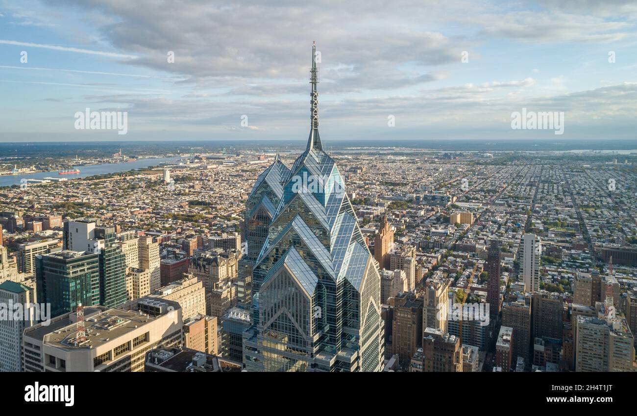 Philadelphia Skyline with Downtown Skyscrapers and Cityscape ...