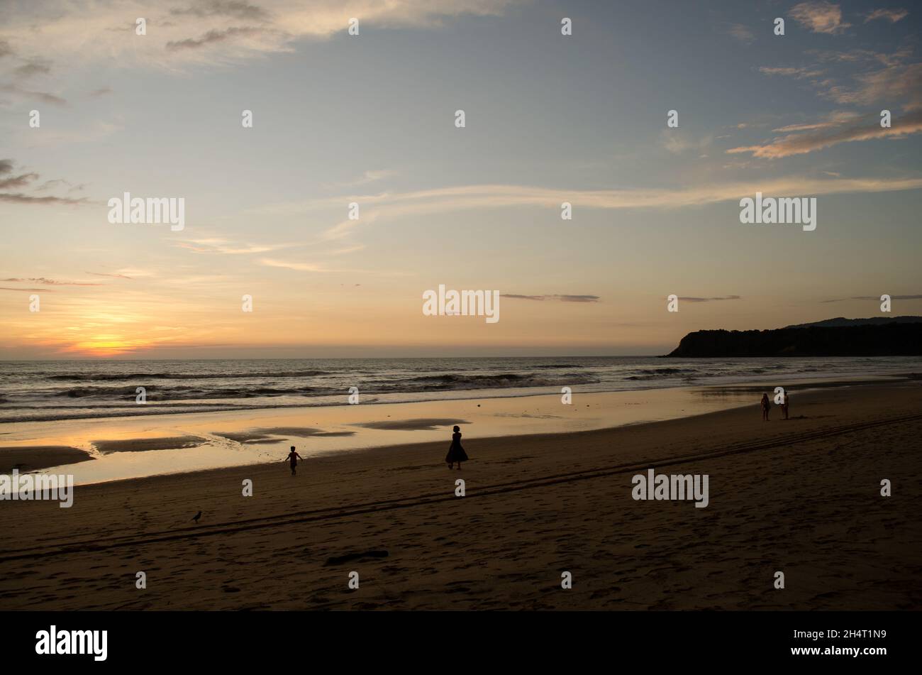 beautiful colorful sunset in Anjuna Beach, Goa Stock Photo - Alamy
