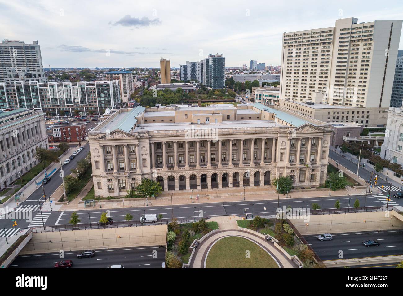 Philadelphia Skyline and Downtown. Pennsylvania. Buildings and City ...