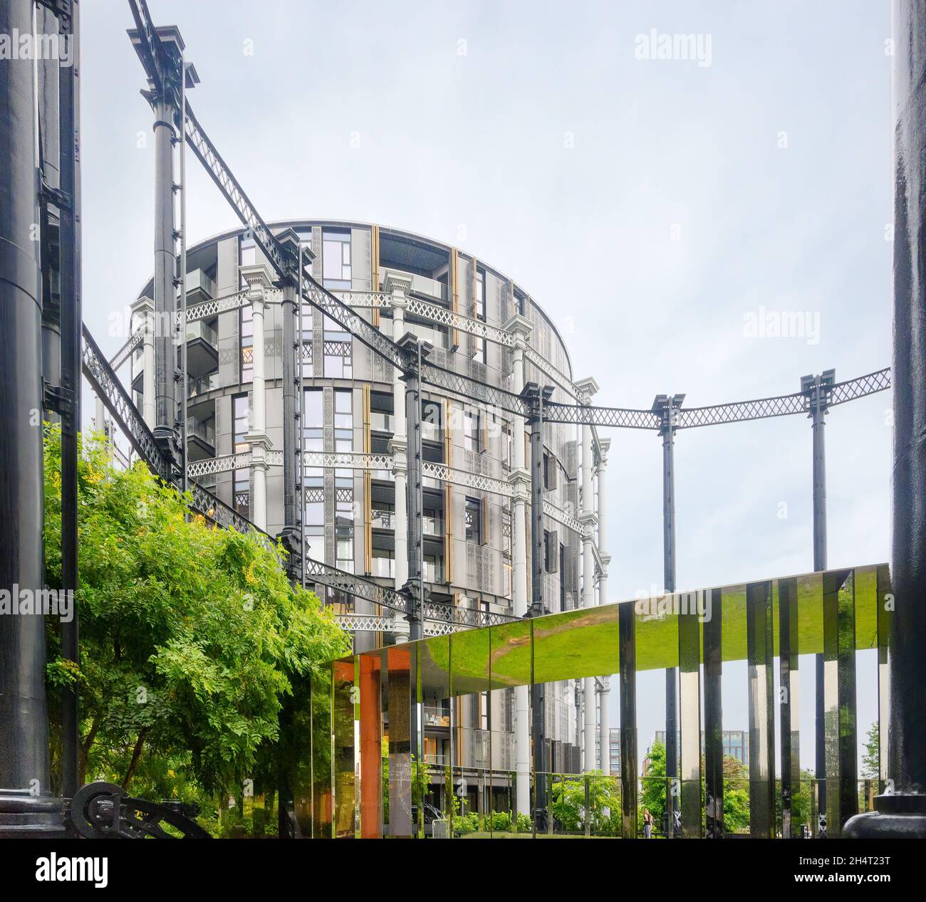 London, England, UK - Gasholders housing development at King's Cross by ...