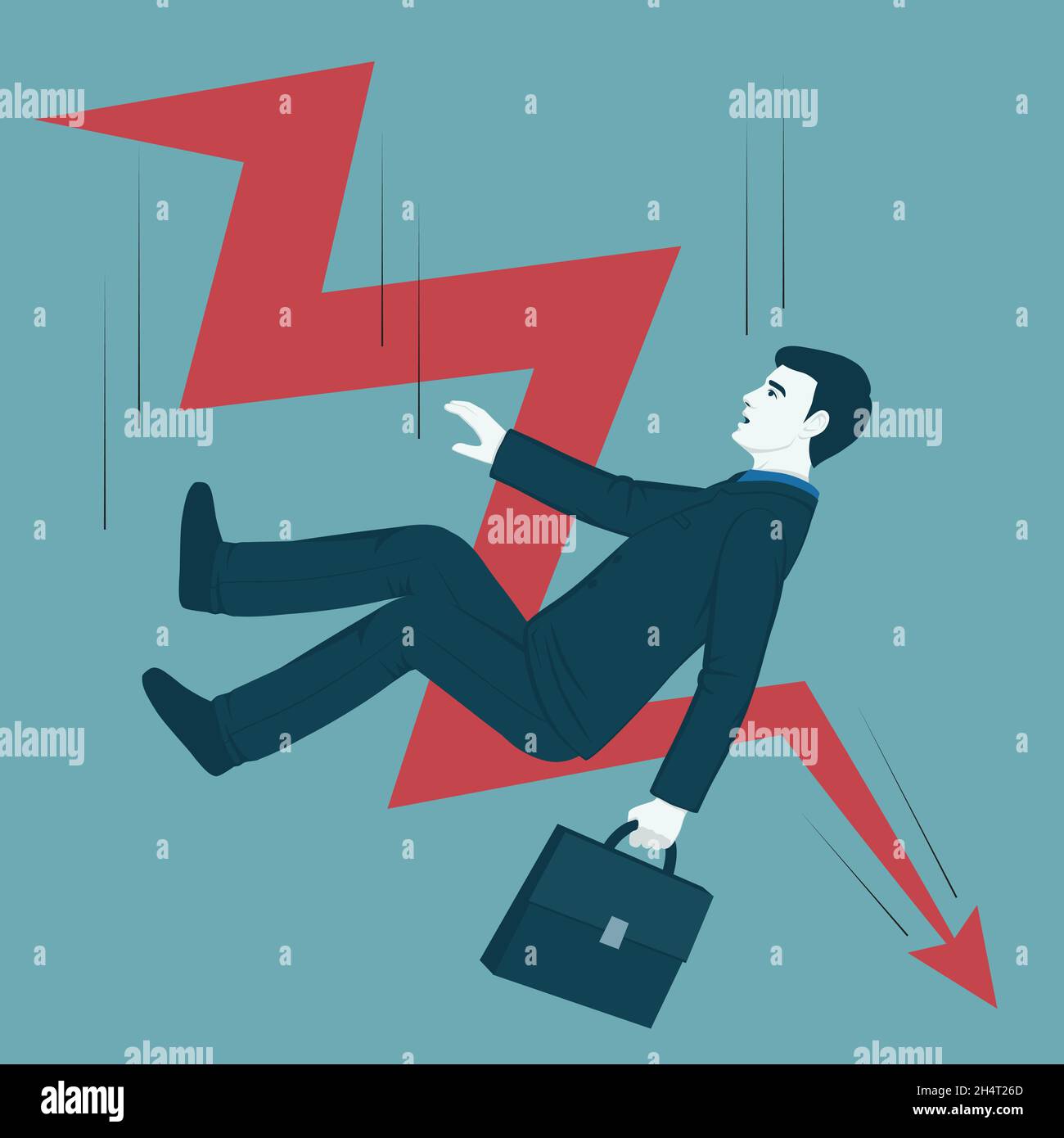 Cartoon money failure hi-res stock photography and images - Alamy