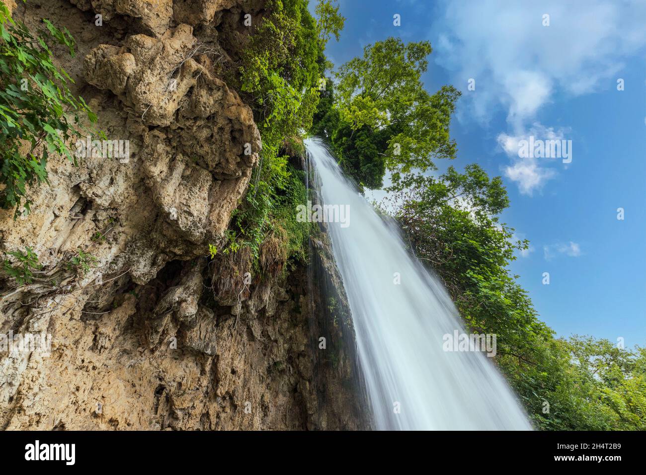 Gorgeous view of famous Edessa waterfalls. Beautiful nature backgrounds ...