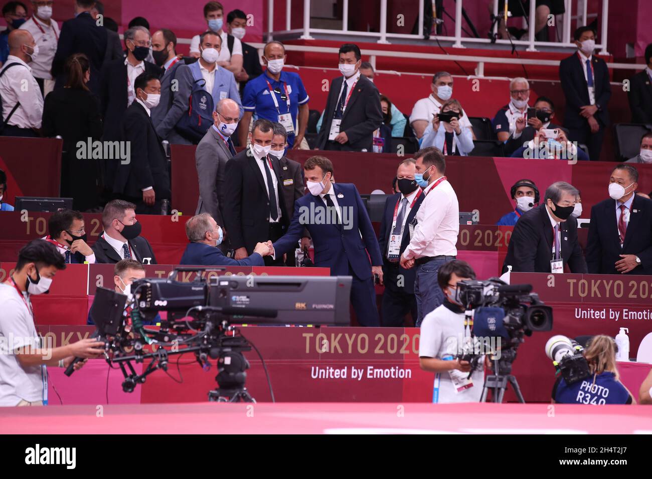 JULY 24th, 2021 - TOKYO, JAPAN: President of France Emmanuel MACRON ...
