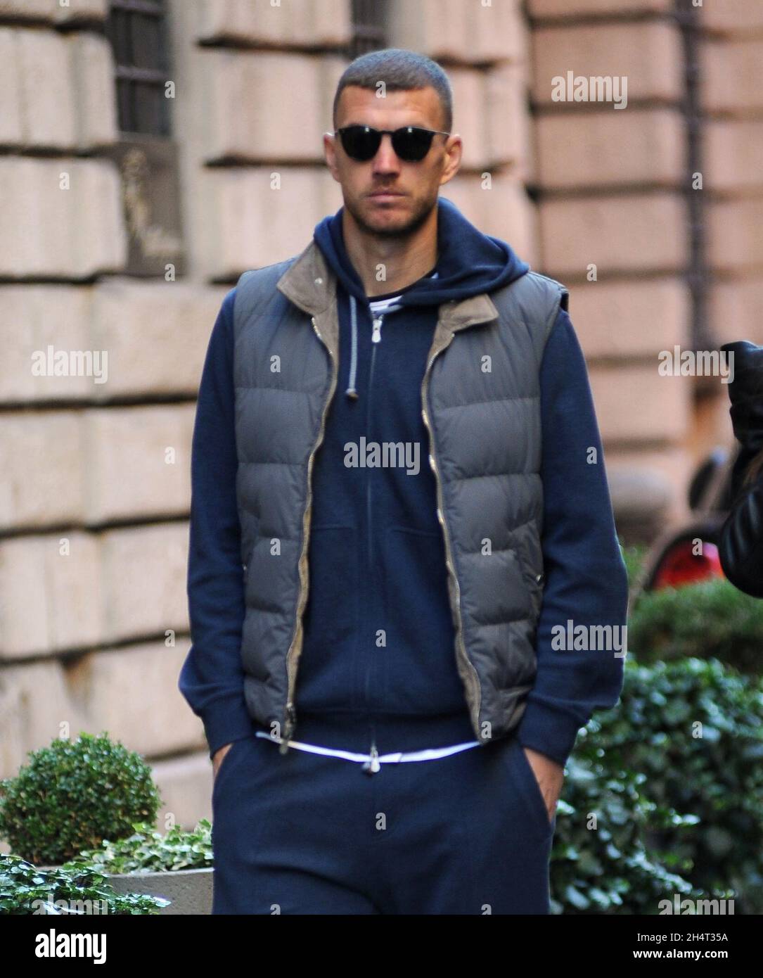 Milan, . 04th Nov, 2021. Milan, 04-11-2021 Edin Dzeko, striker of INTER ...