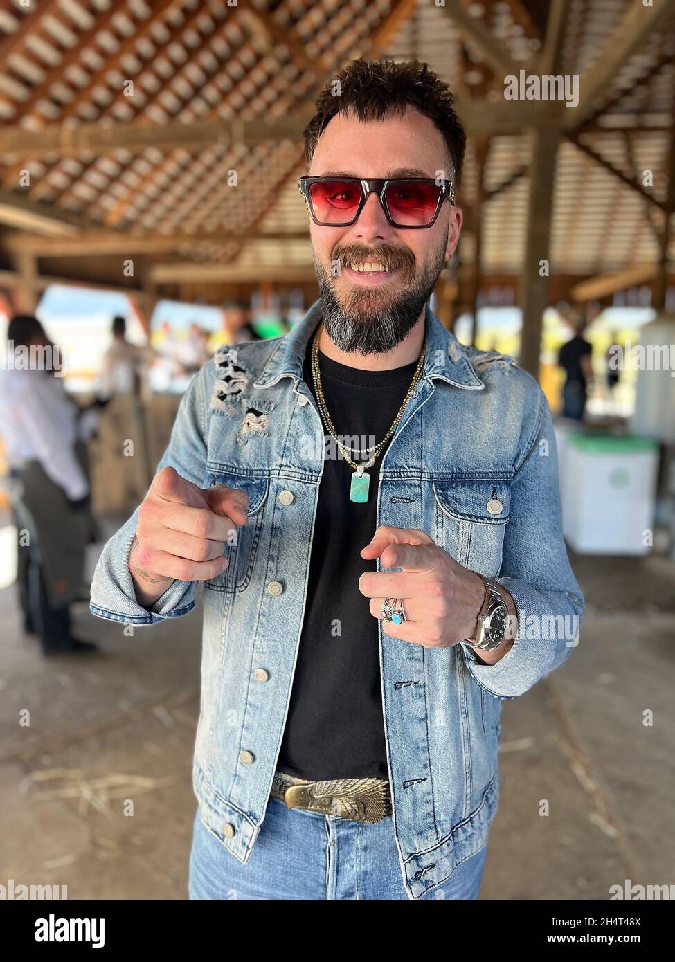 Elvie Shane poses for a photo during the 'CMT Live in the Vineyard Goes ...