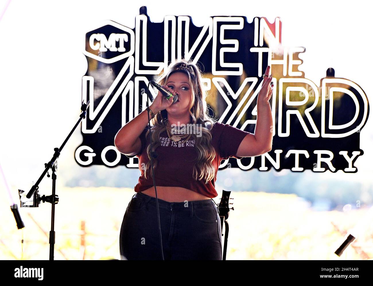 Priscilla Block performs during the 'CMT Live in the Vineyard Goes ...