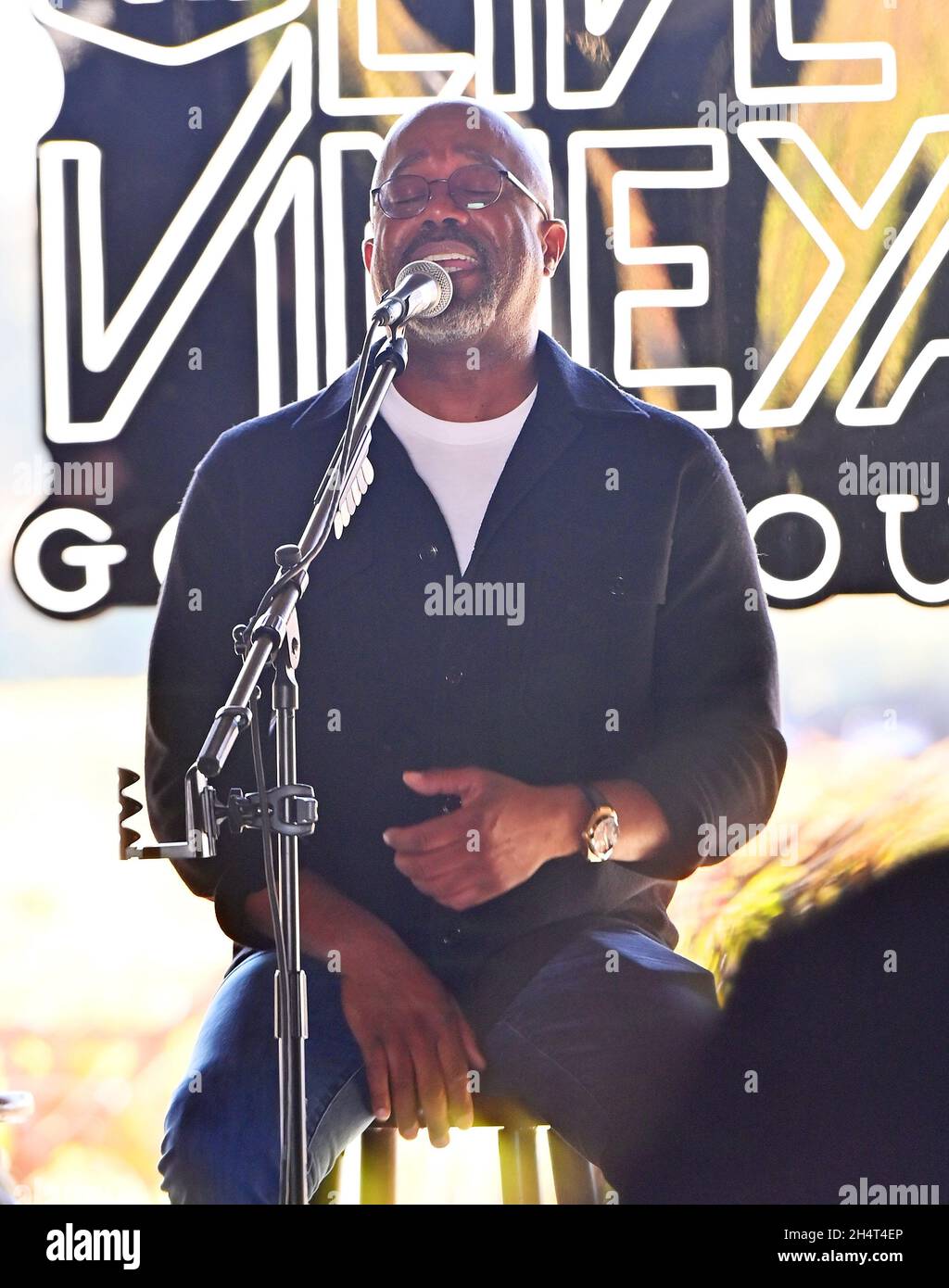 Darius Rucker performs during the 'CMT Live in the Vineyard Goes ...