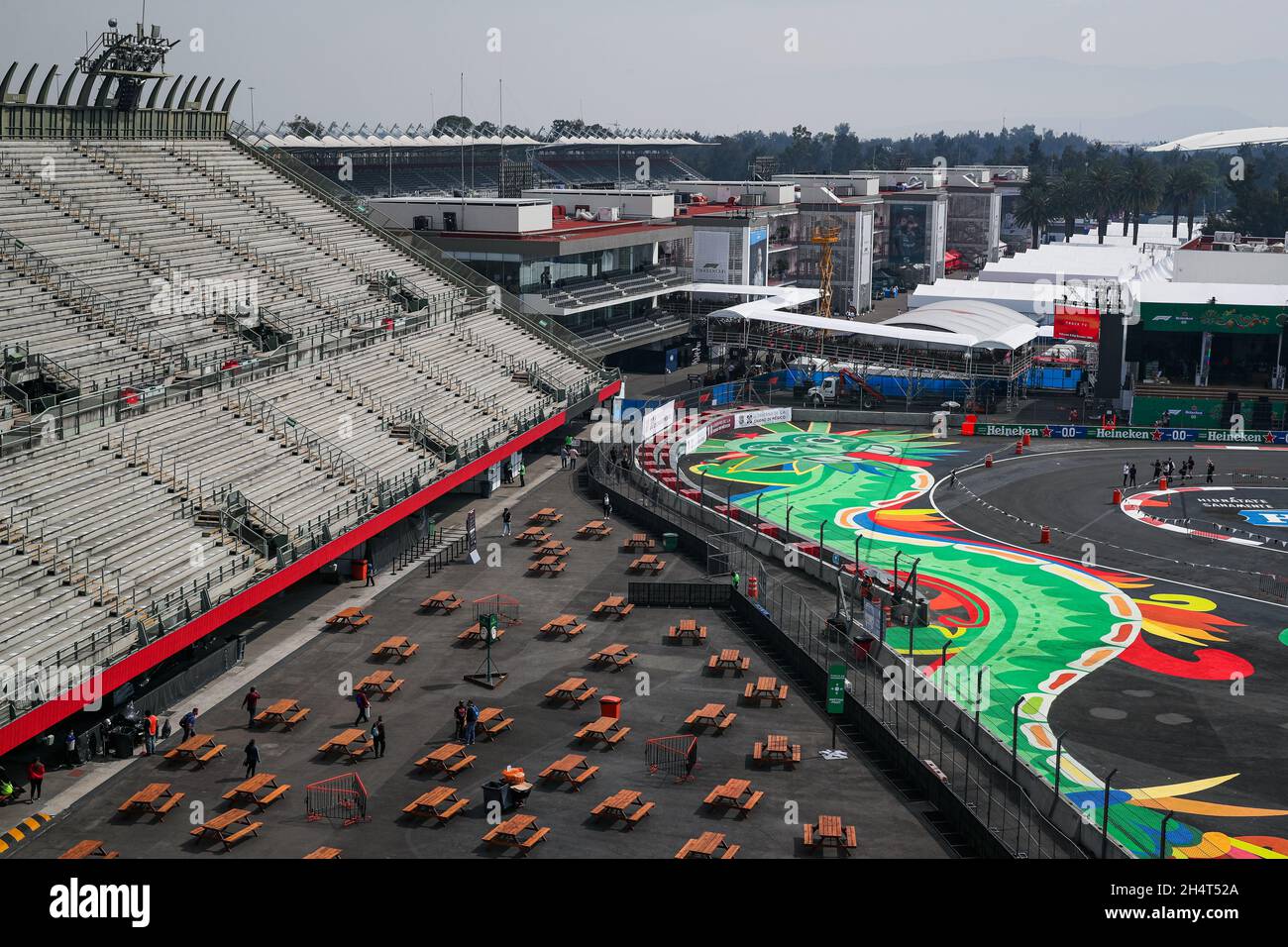 The stadium grandstand during the Formula 1 Gran Premio De La Ciudad De ...