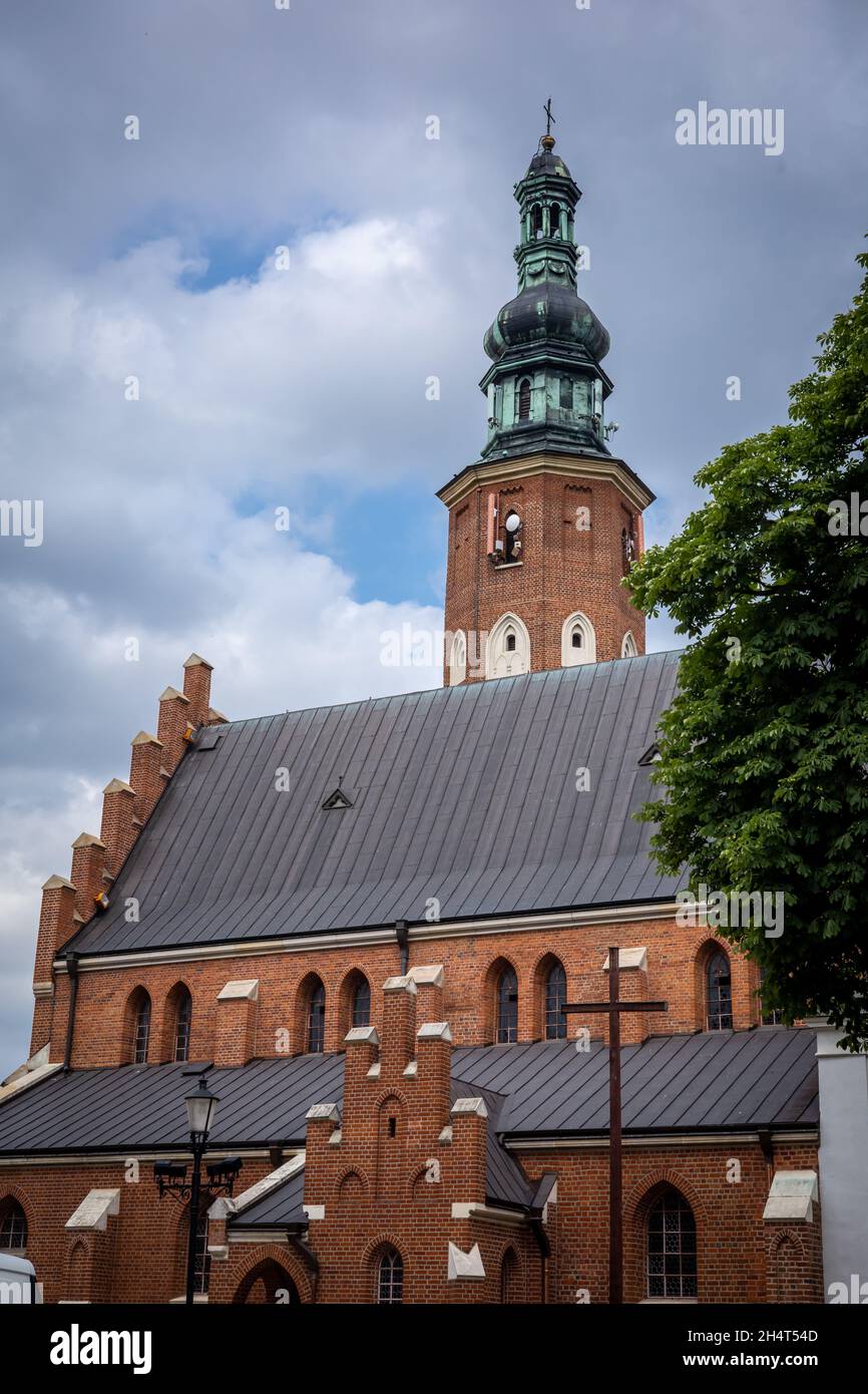 RADOM, POLAND - July 26, 2021: A medieval St John's church in the old ...