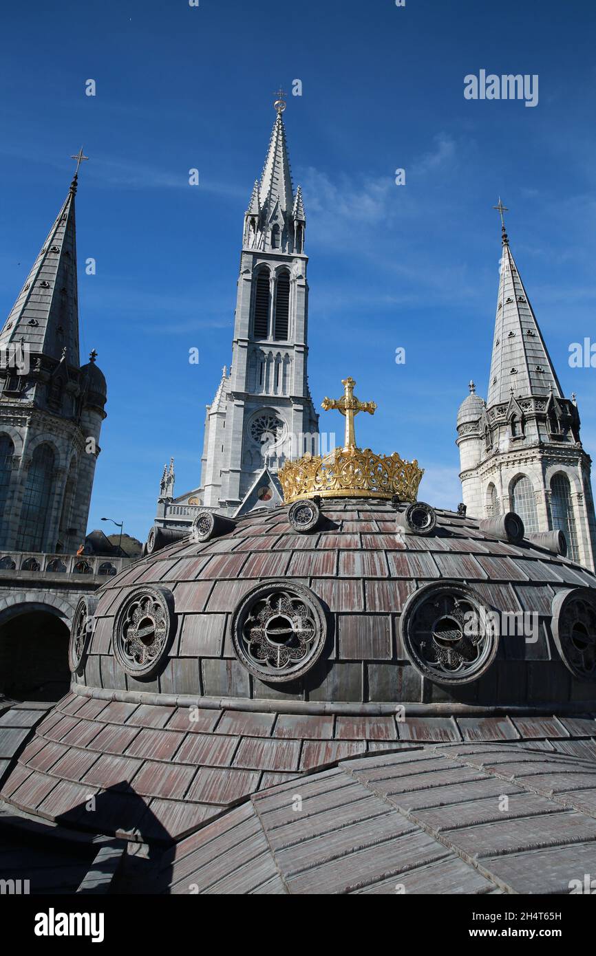 Our lady of lourdes basilica hi-res stock photography and images - Alamy
