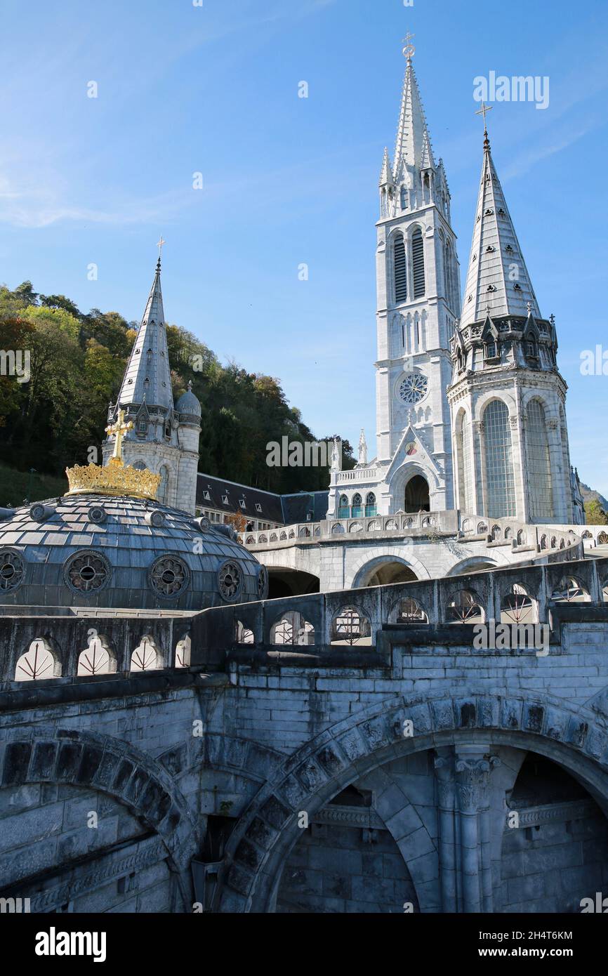 Our lady of lourdes basilica hi-res stock photography and images - Alamy