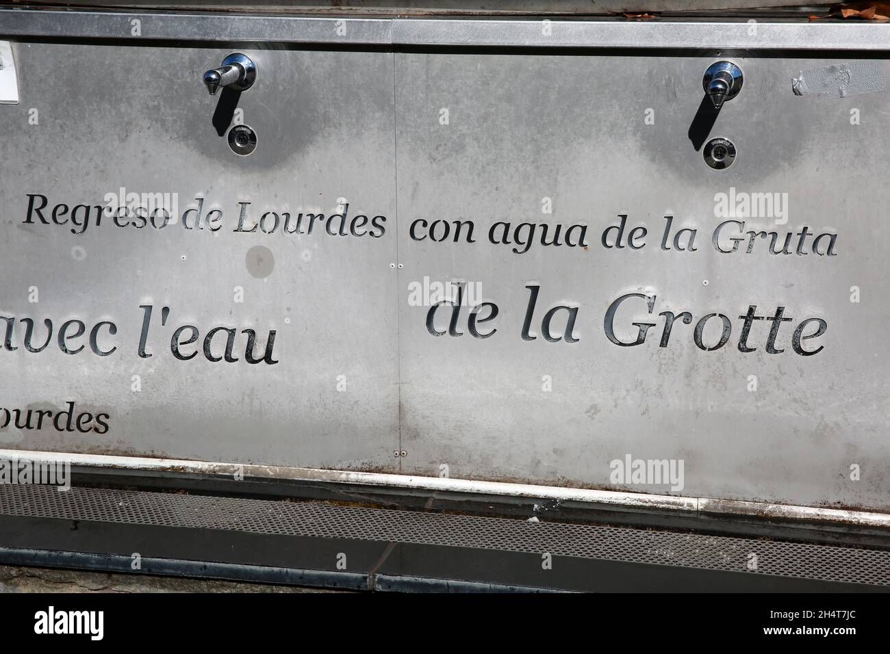 Lourdes pilgrims holy water hi-res stock photography and images - Alamy
