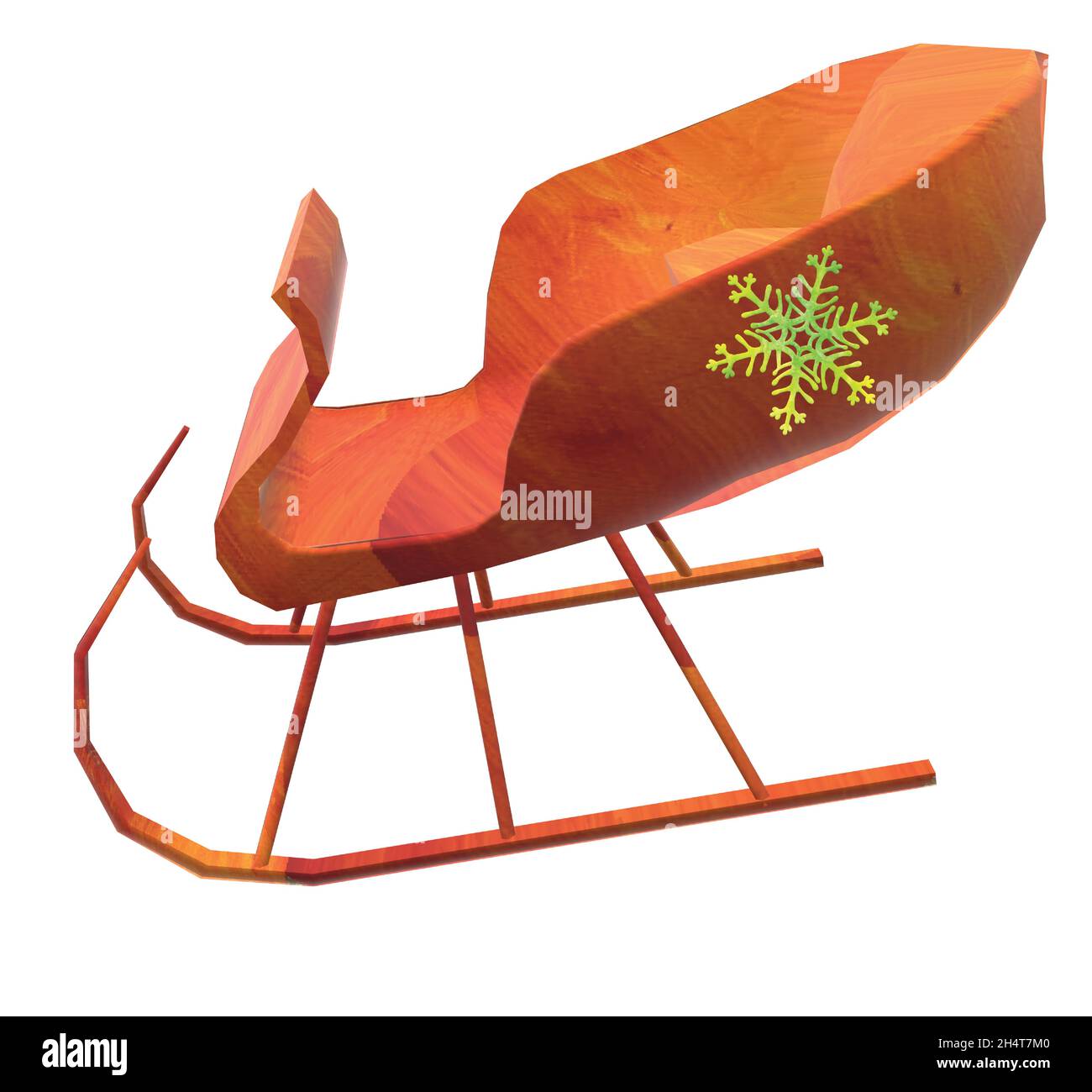 Orange sleigh Stock Vector Images - Alamy