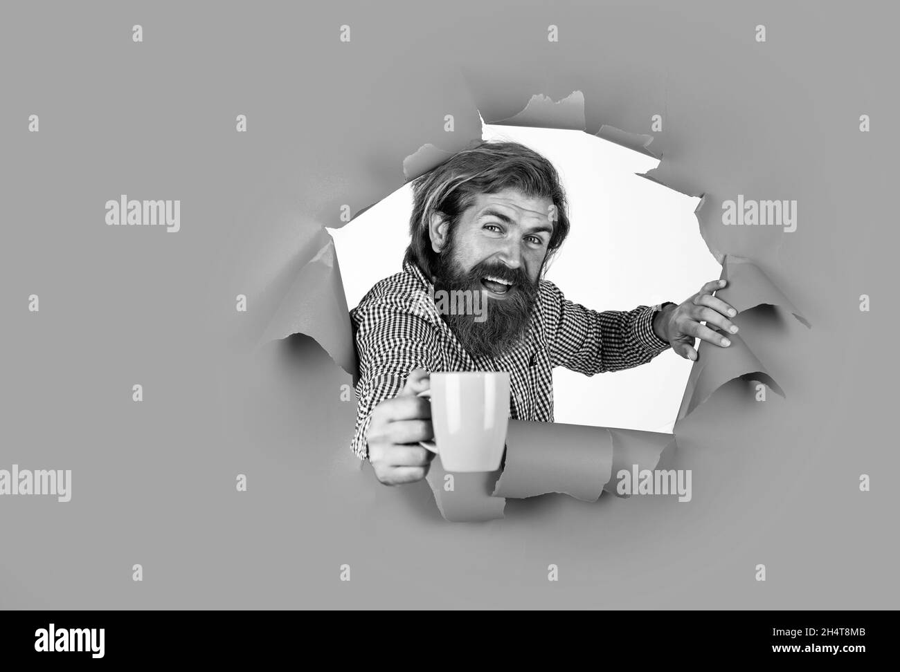 Warm smile hand on Black and White Stock Photos & Images - Alamy