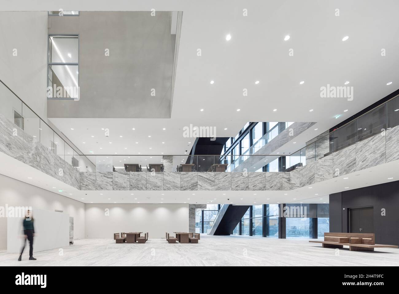 Interior atrium view. Courthouse Amsterdam, Amsterdam, Netherlands ...