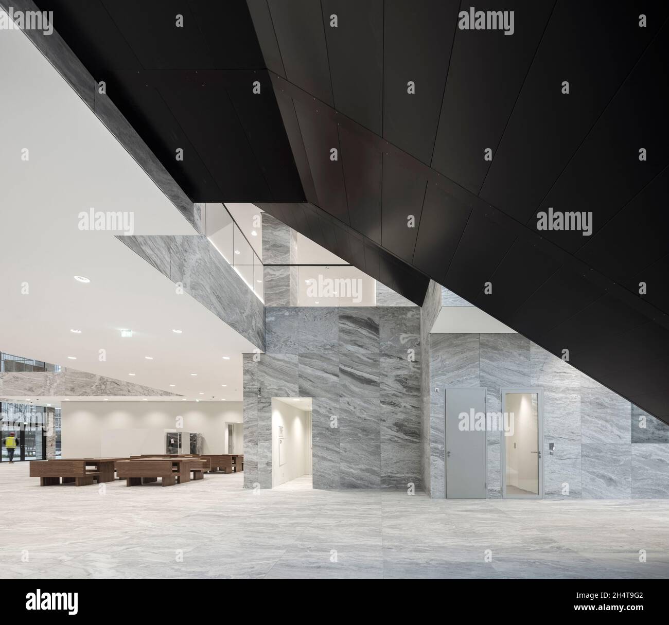 Interior atrium view. Courthouse Amsterdam, Amsterdam, Netherlands ...