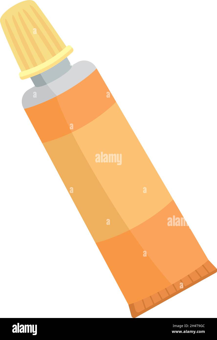 yellow acrylic paint tube Stock Vector Image & Art - Alamy