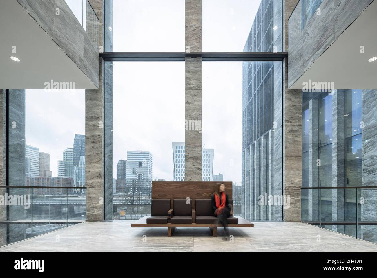 Interior view of seating area. Courthouse Amsterdam, Amsterdam ...