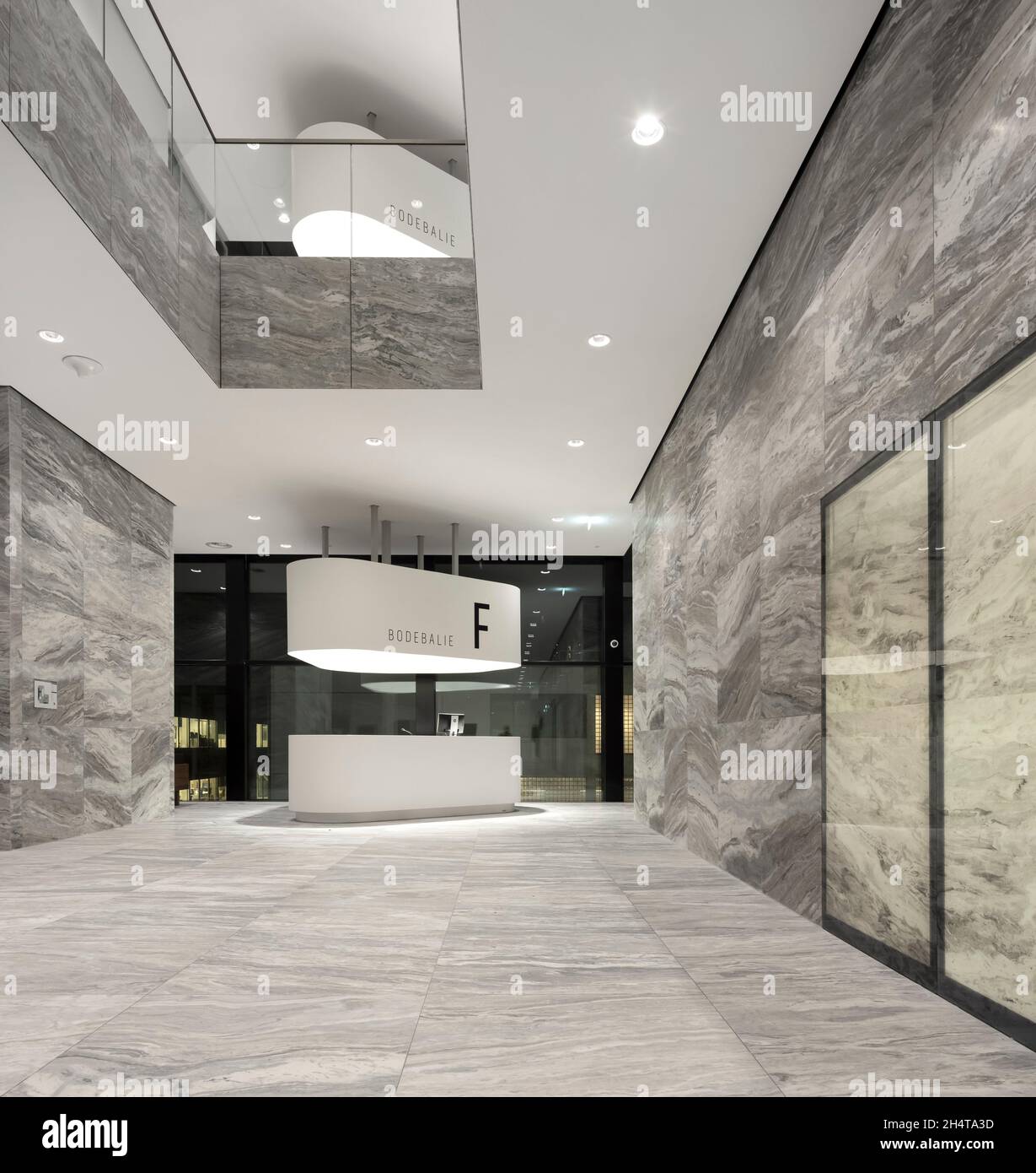 Interior atrium view. Courthouse Amsterdam, Amsterdam, Netherlands ...