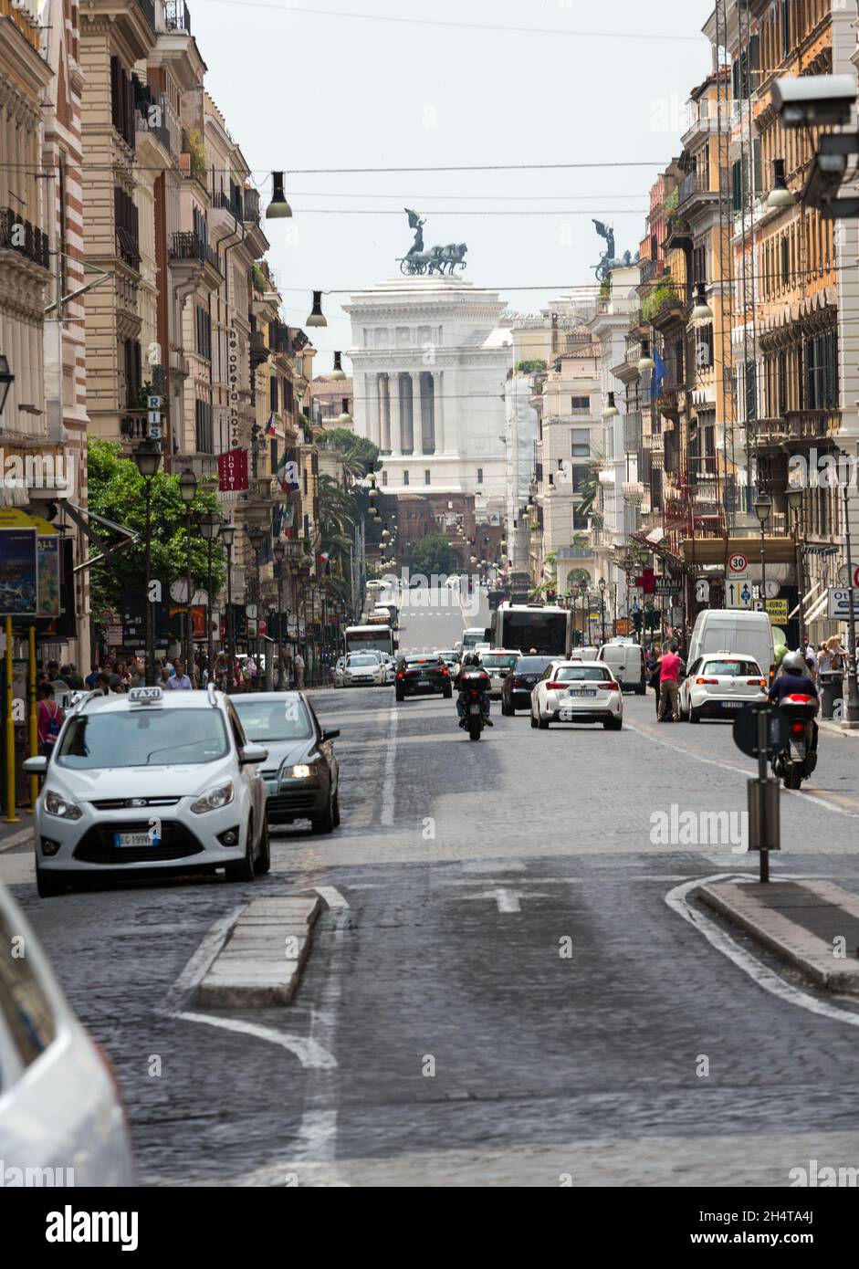 Via Nazionale is a street in Rome from Piazza della Repubblica leading ...