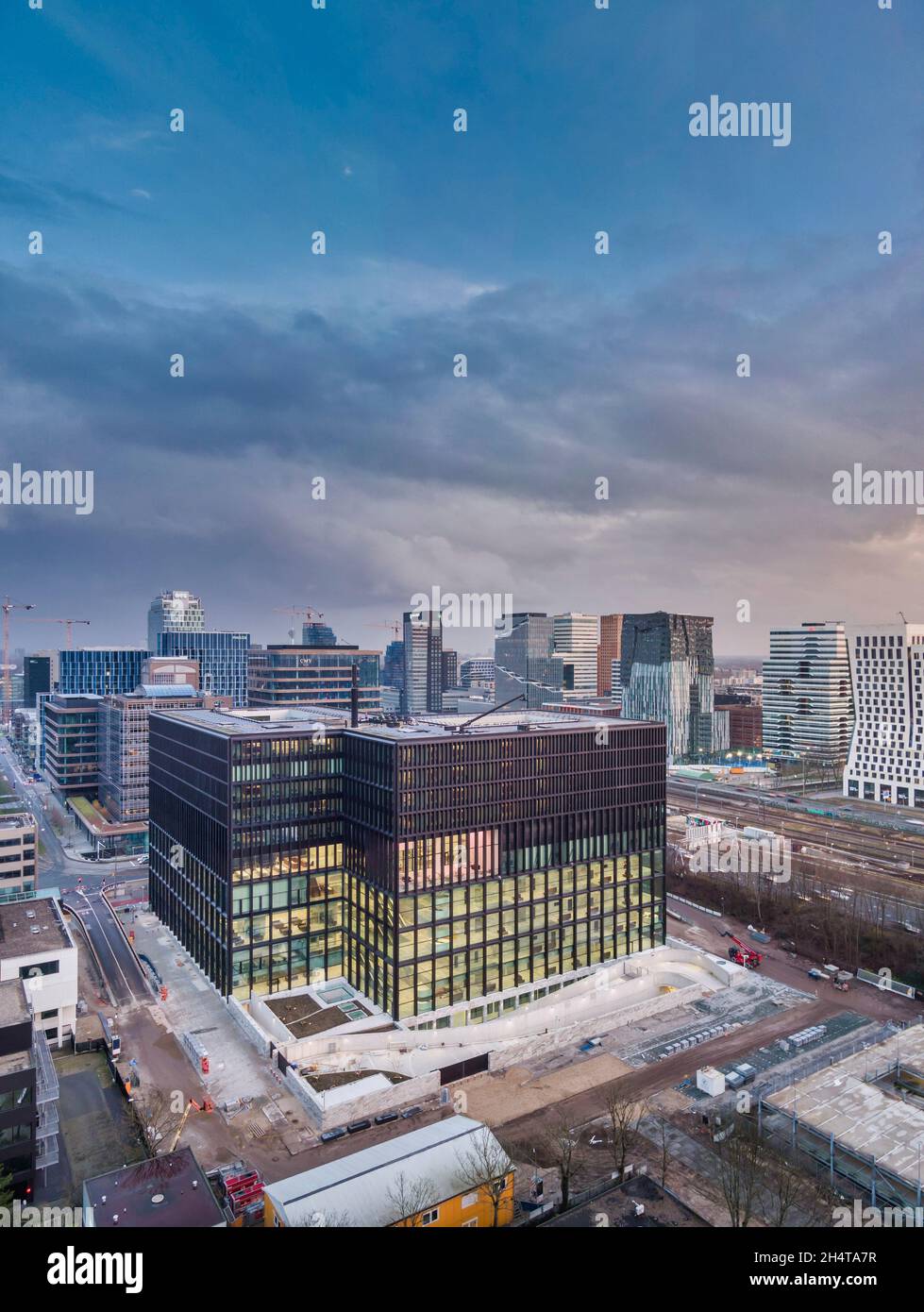Exterior facade view. Courthouse Amsterdam, Amsterdam, Netherlands ...
