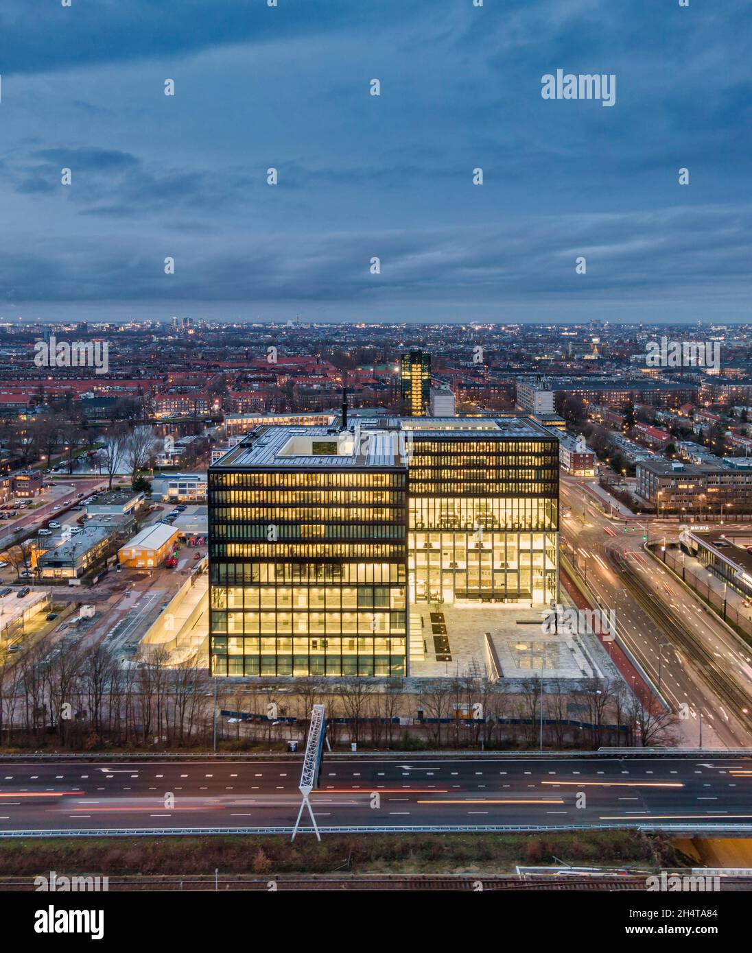 Exterior facade view. Courthouse Amsterdam, Amsterdam, Netherlands ...