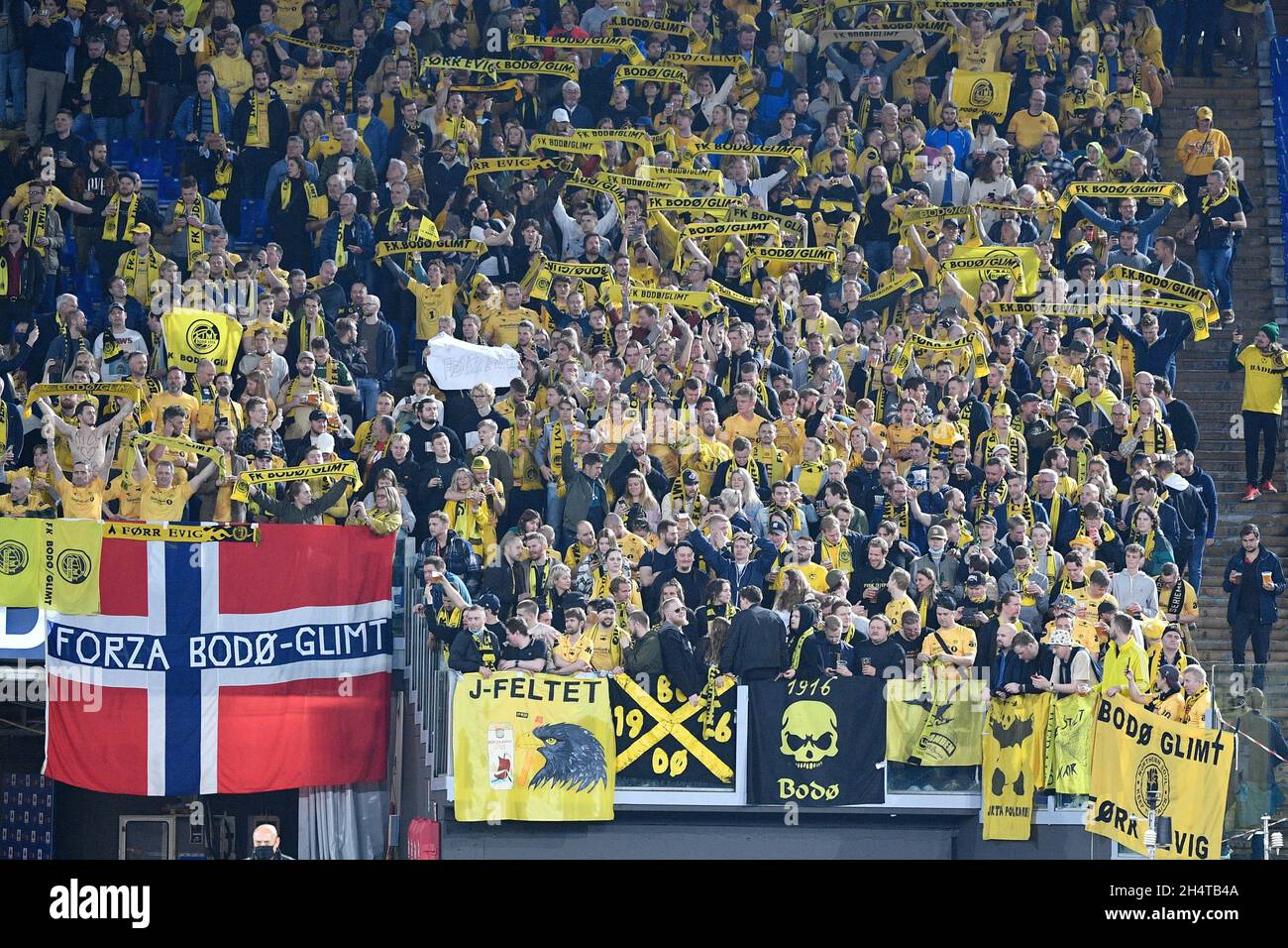Supporters Bodo during the UEFA Europa Conference League football match ...