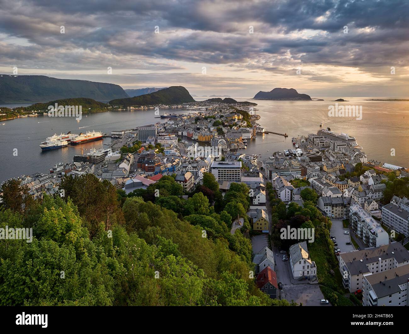 Aksla mountain viewpoint hi-res stock photography and images - Alamy