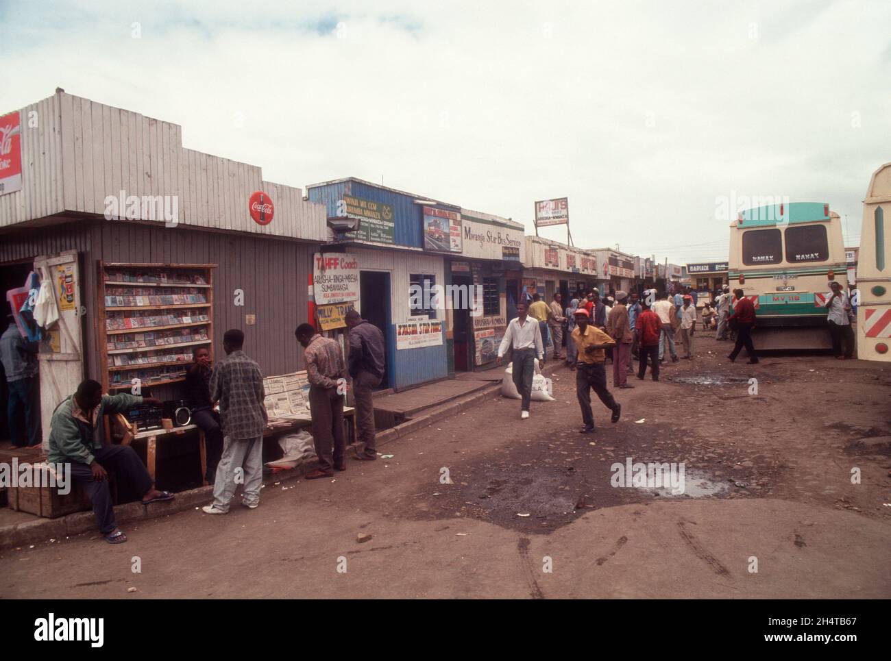 Bus Station at Arusha, Tanzania Stock Photo - Alamy