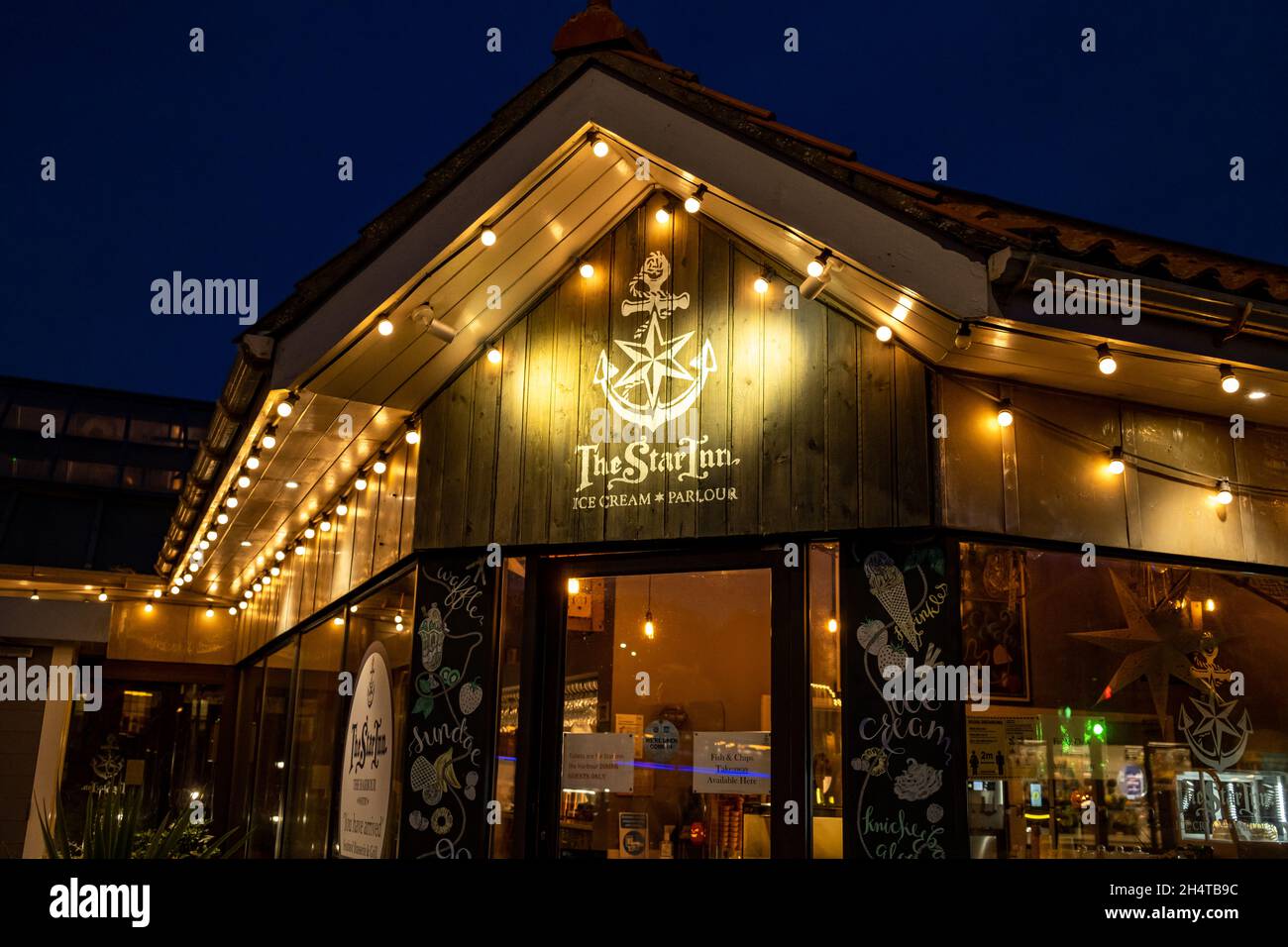 The exterior of The Star Inn The Harbour pub and restaurant in the ...