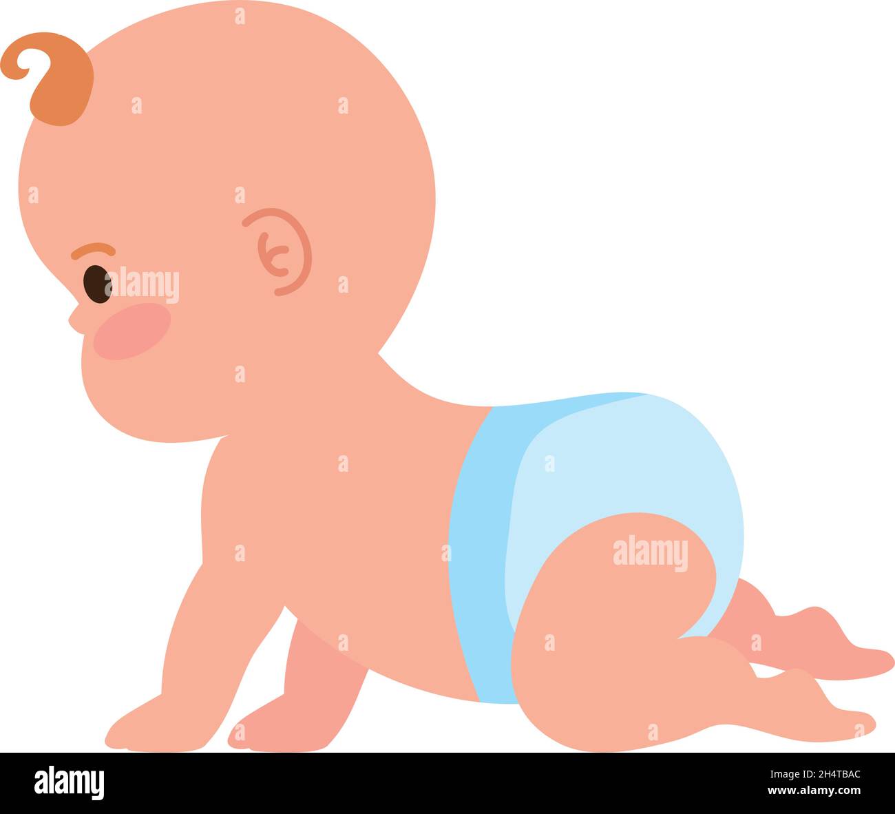 baby boy crawling Stock Vector Image & Art - Alamy