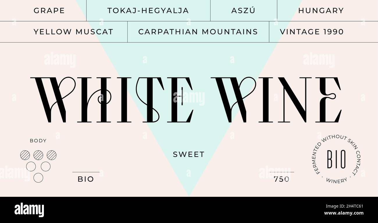 Minimal Label. Set of modern wine tag, label for brand, logo, sticker ...