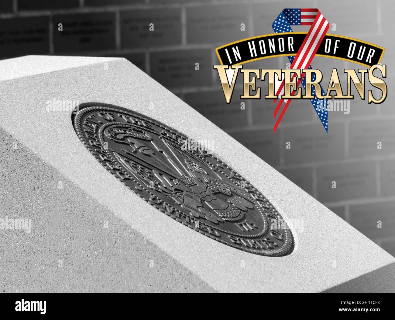 Military monument representing veterans day and memorial day Stock ...