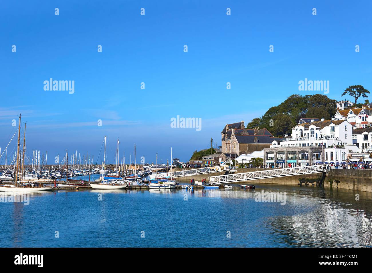 Brixham breakwater and marina Stock Photo - Alamy