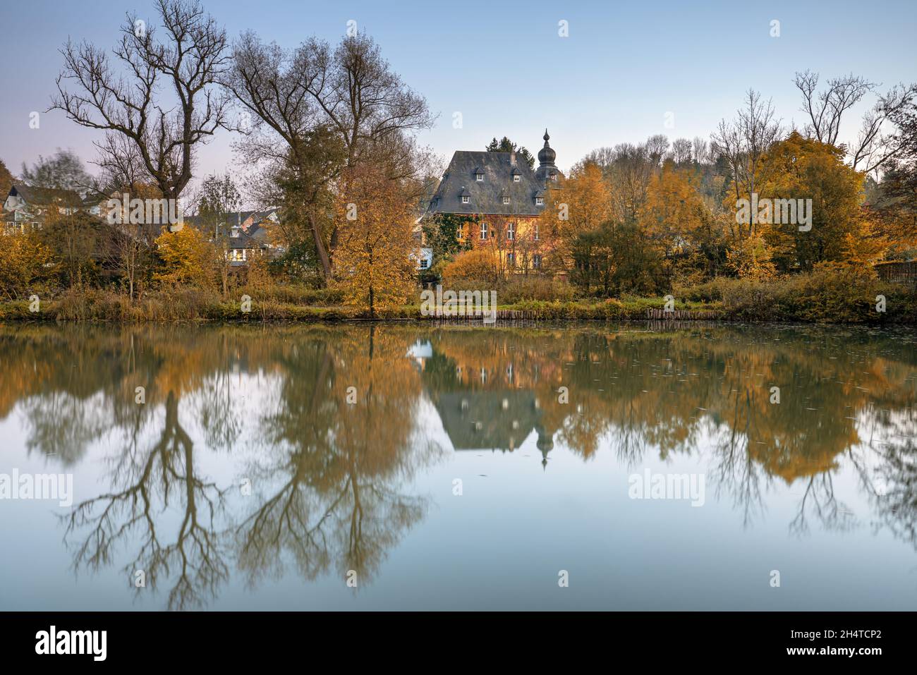 BERGISCH GLADBACH, GERMANY - OCTOBER 28, 2021: Panoramic image of old ...