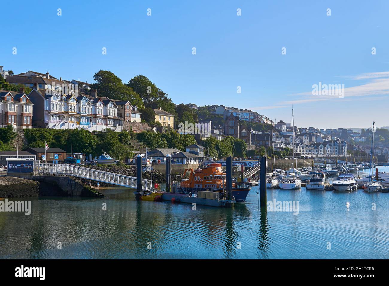 Brixham breakwater and marina Stock Photo - Alamy