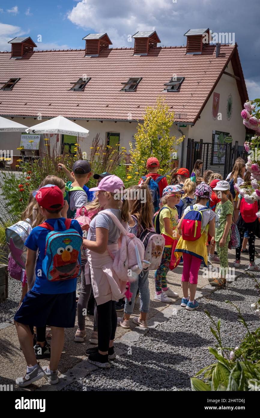 Group kids standing in line hi-res stock photography and images - Alamy