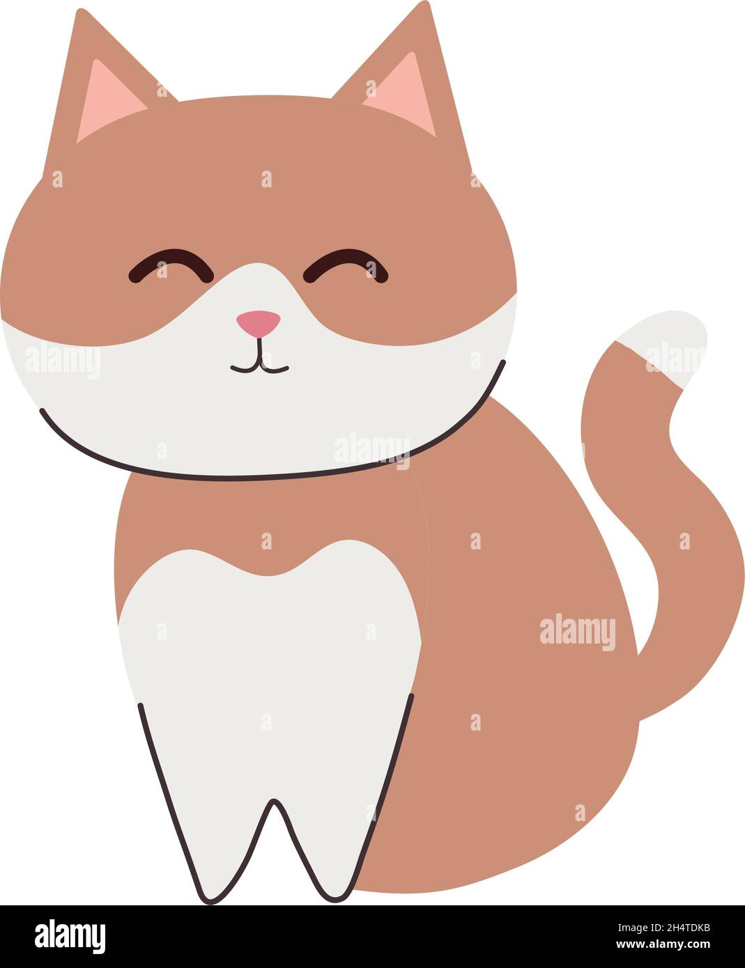 Kitten closed eyes Stock Vector Images - Alamy