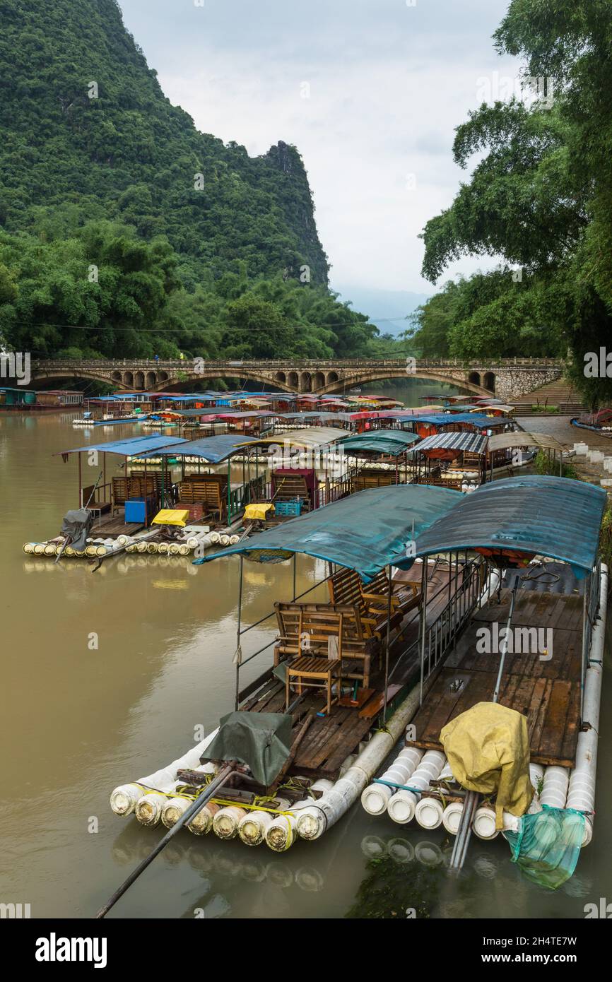 Motorized tour rafts, patterned after the traditiona cormorant ...