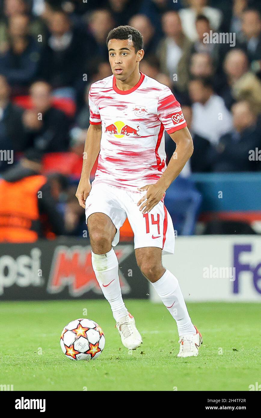PARIS, FRANCE - OCTOBER 19: Tyler Adams of RB Leipzig during the Group ...