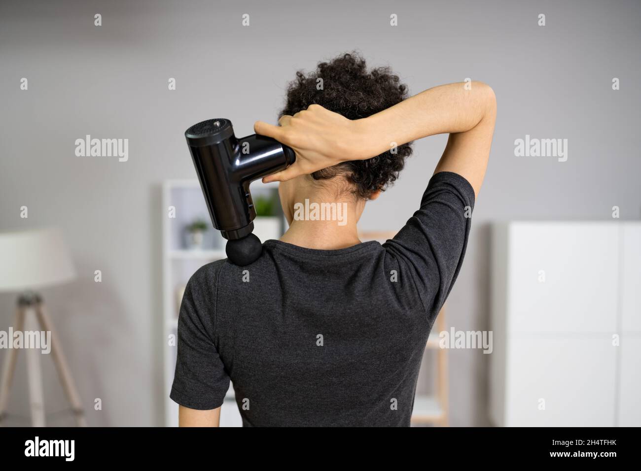 Massage Gun Machine Recovery Therapy And Stimulation Stock Photo - Alamy