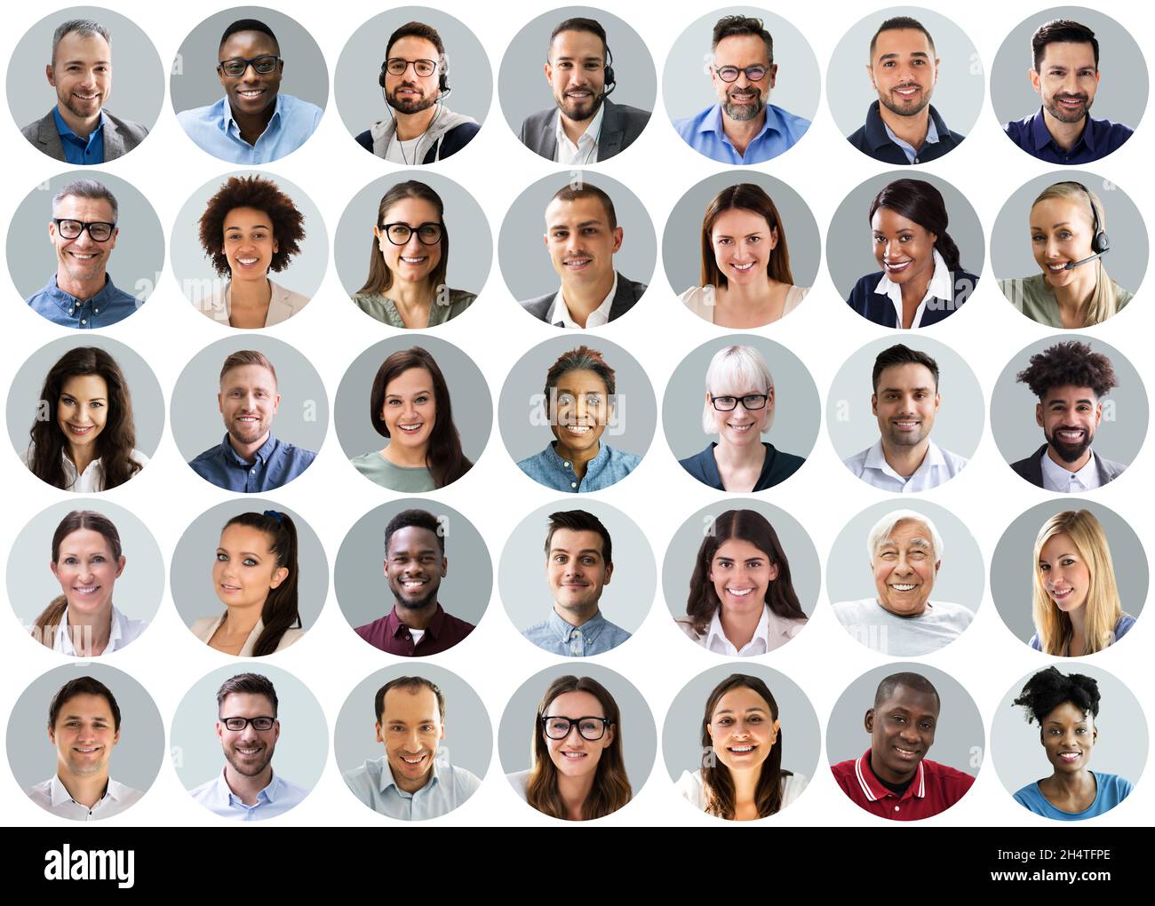 Multicultural faces Cut Out Stock Images & Pictures - Alamy